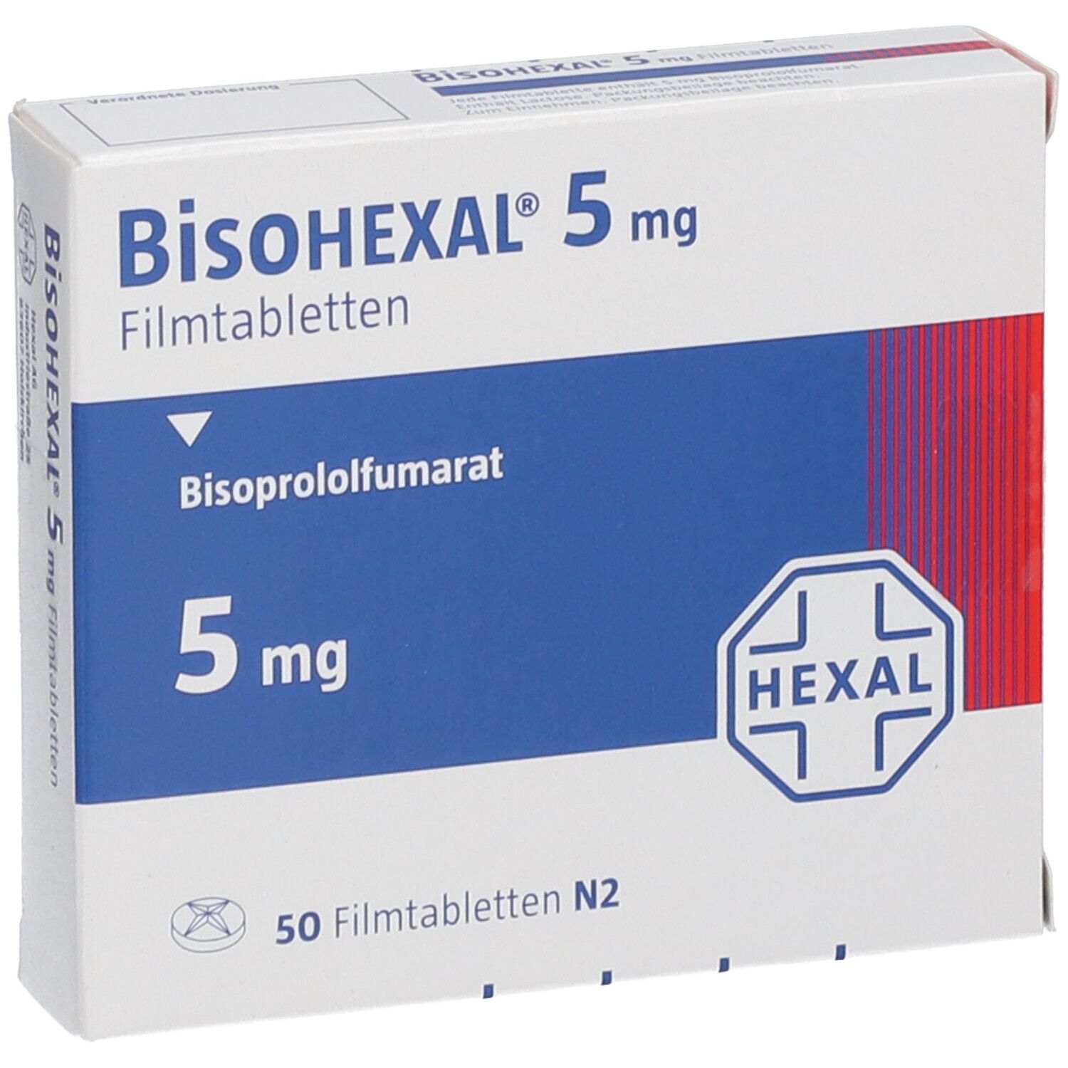 BisoHEXAL®5 mg 50 St mit dem E-Rezept kaufen - Shop Apotheke