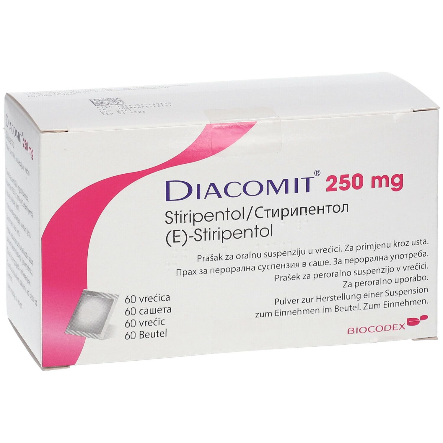 Diacomit® 250 mg 60 St mit dem E-Rezept kaufen - Shop Apotheke