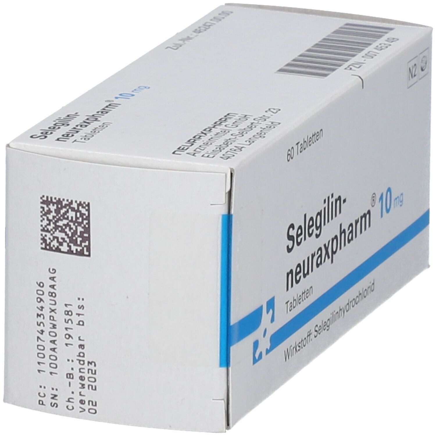 Selegilin-neuraxpharm® 10 mg 60 St - shop-apotheke.com