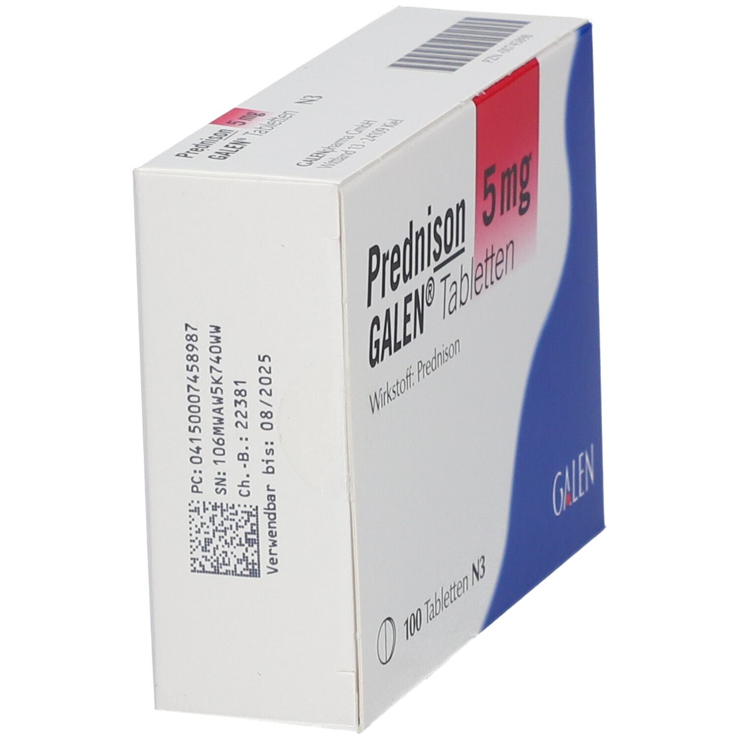 Prednison 5 mg GALEN® 100 St mit dem E-Rezept kaufen - Shop Apotheke