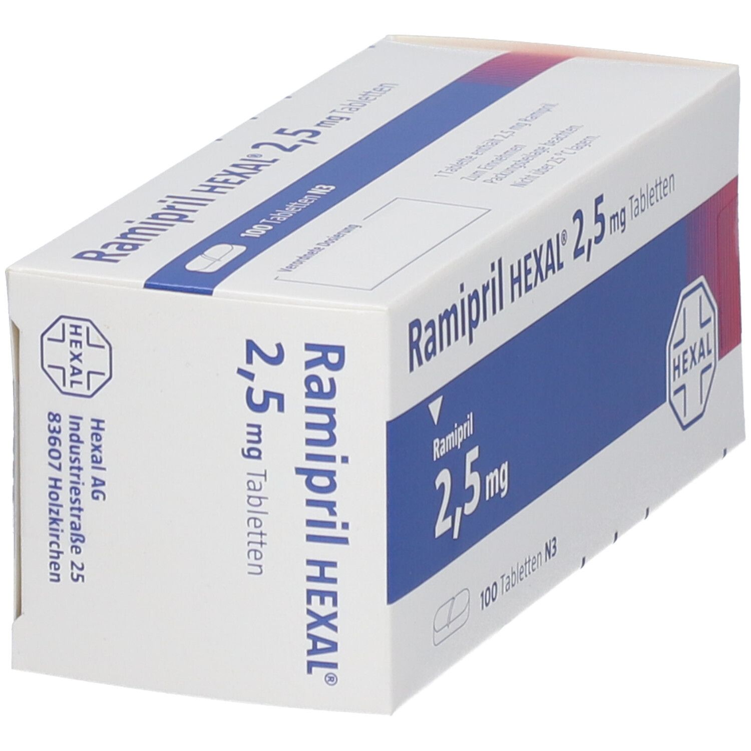 Ramipril HEXAL® 2,5 mg 100 St mit dem E-Rezept kaufen - Shop Apotheke