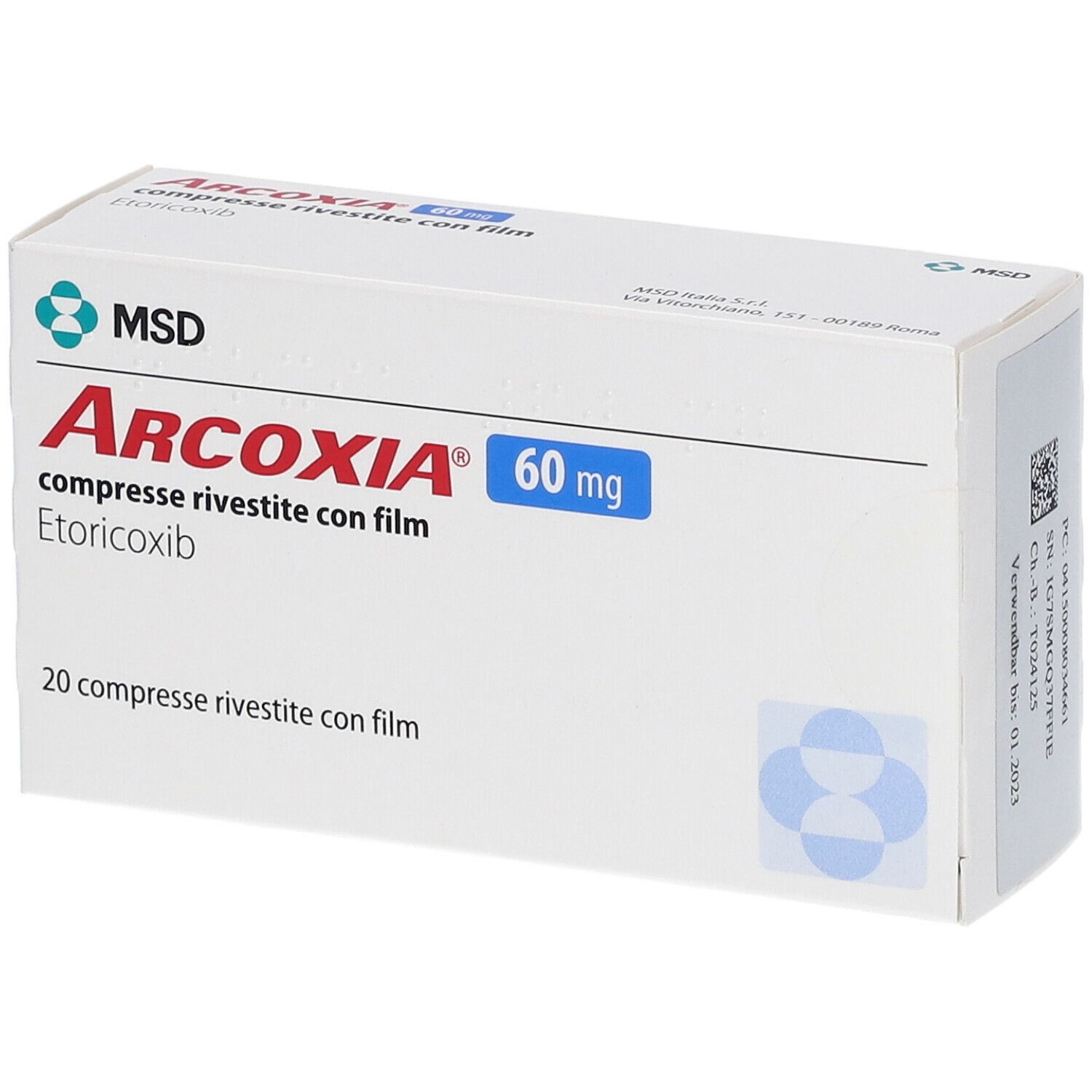 ARCOXIA 60 mg Filmtabletten 20 St mit dem E-Rezept kaufen - Shop Apotheke