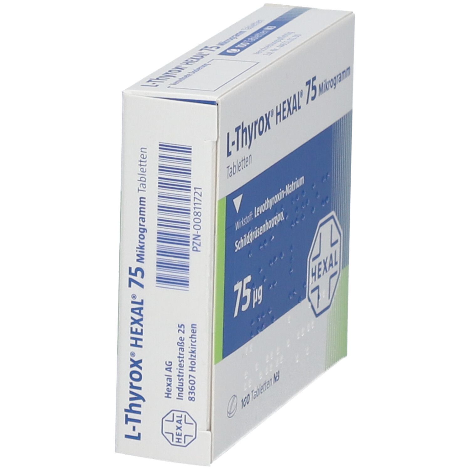 L-Thyrox® HEXAL® 75 µg 100 St - shop-apotheke.com