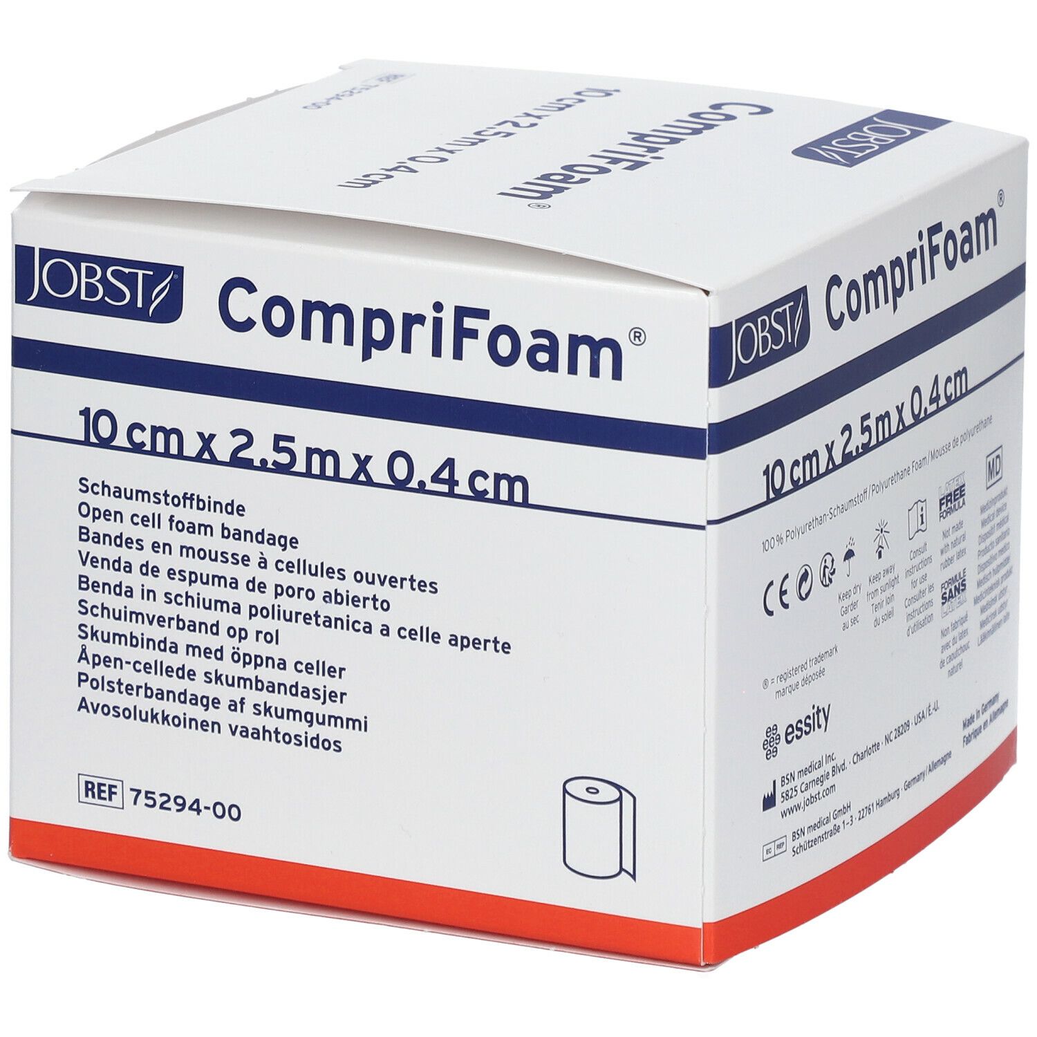 CompriFoam® Schaumstoffbinde 10 cm x 2,5 m x 0,4 cm 1 St - Shop Apotheke