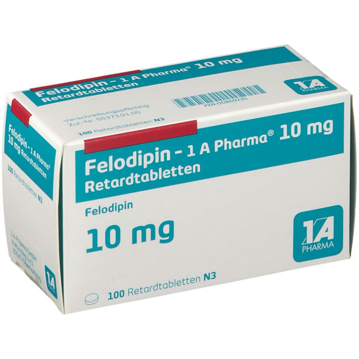 Felodipin - 1 A Pharma® 10 mg 100 St mit dem E-Rezept kaufen - Shop ...