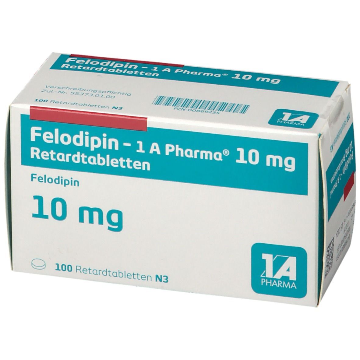 Felodipin - 1 A Pharma® 10 mg 100 St mit dem E-Rezept kaufen - Shop ...