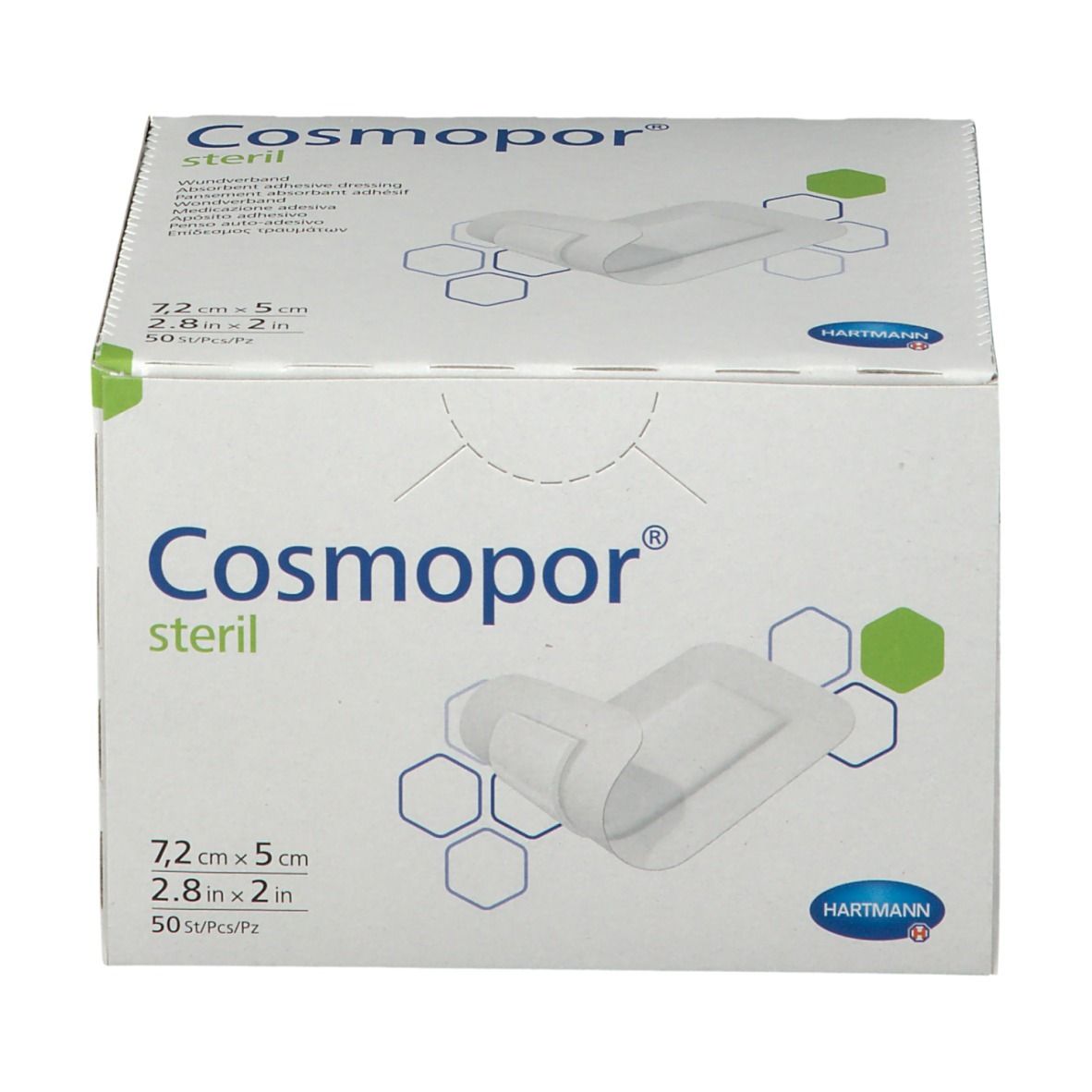 HARTMANN Cosmopor Steril Wundverband 7,2 x 5 cm 50 St - Shop Apotheke