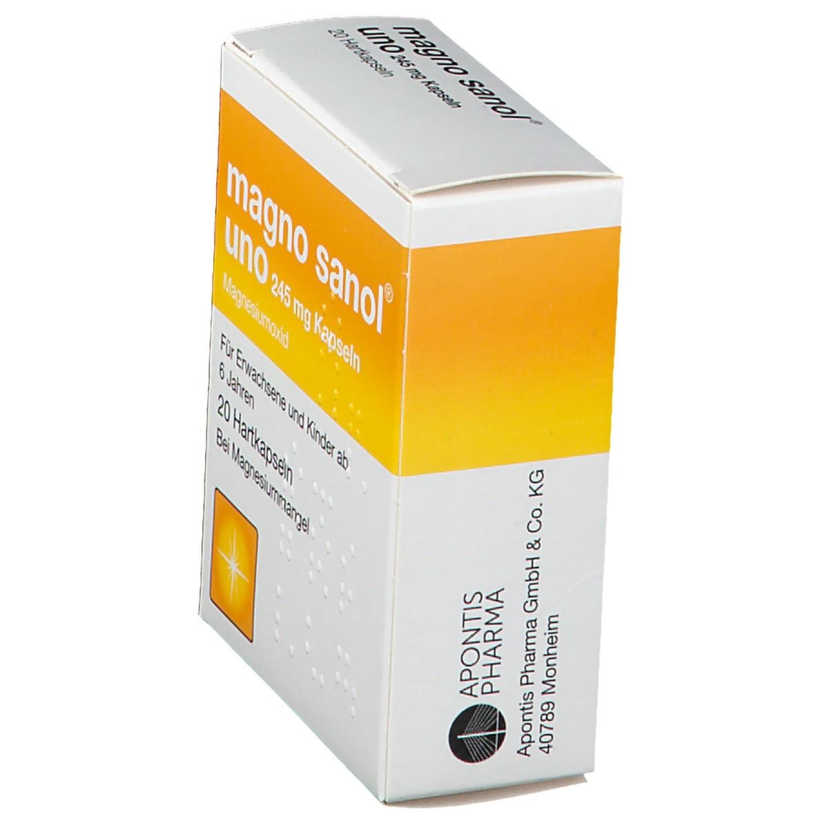 magno sanol® uno 245 mg Kapseln 20 St - Shop Apotheke