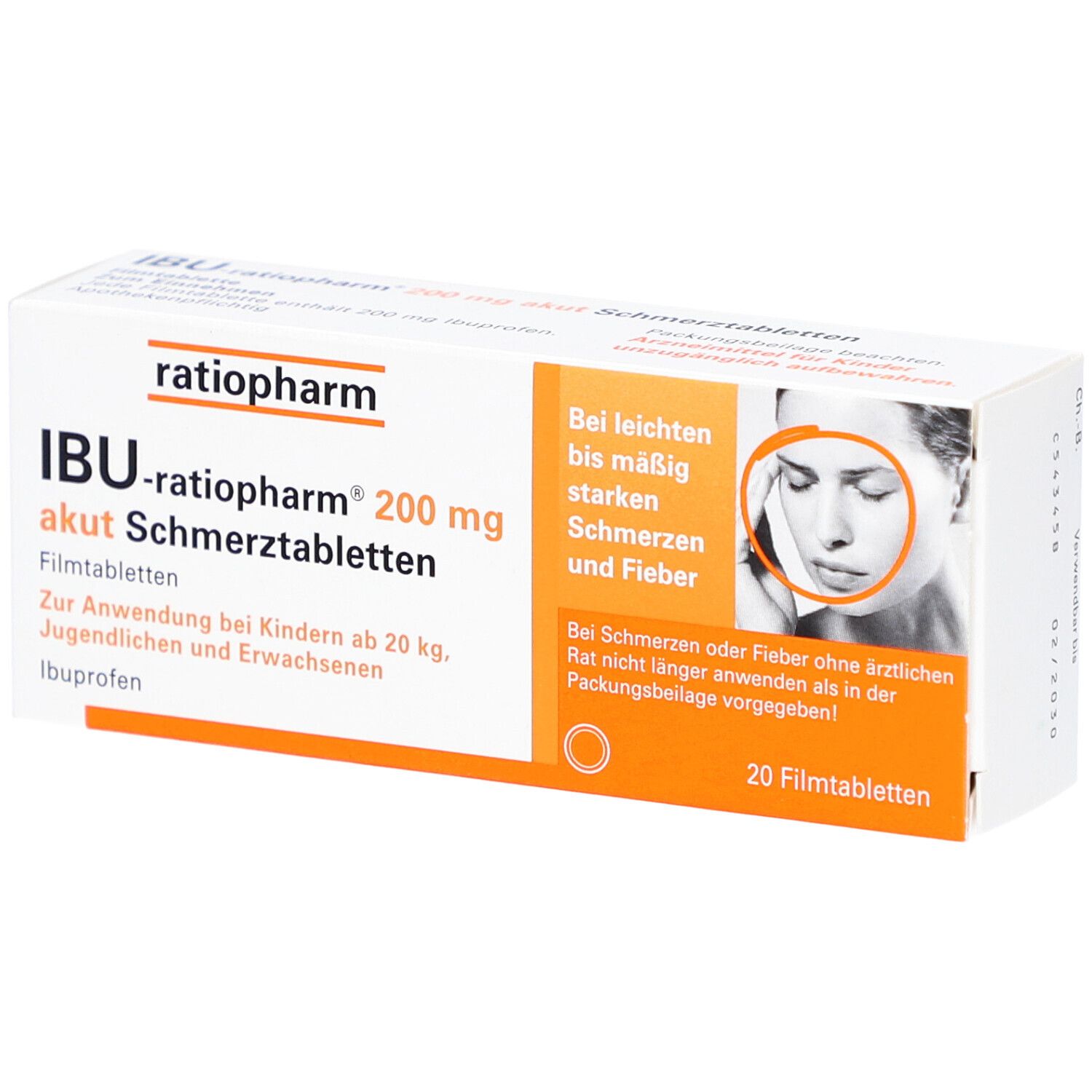 IBU-ratiopharm® 200 mg akut Schmerztabletten 20 St - shop-apotheke.com