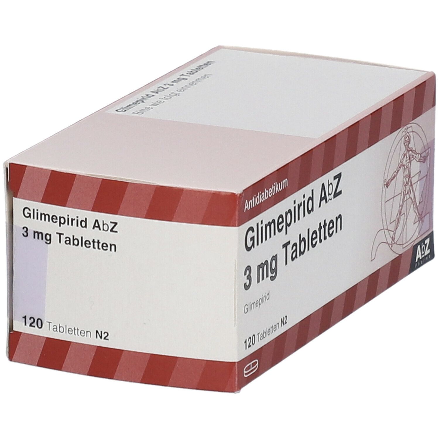 Glimepirid AbZ 3 mg 120 St mit dem E-Rezept kaufen - Shop Apotheke