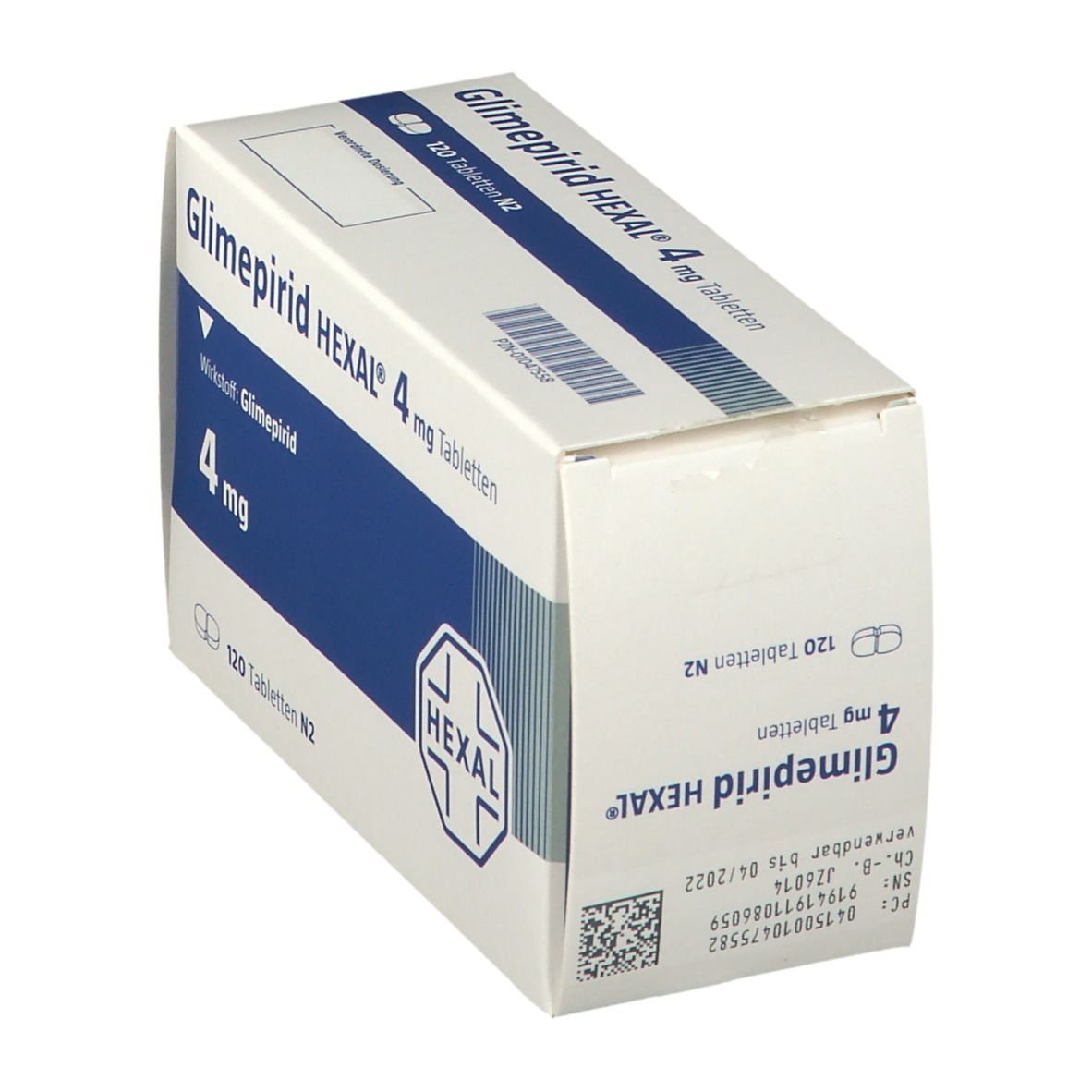 Glimepirid HEXAL® 4 mg 120 St mit dem E-Rezept kaufen - Shop Apotheke