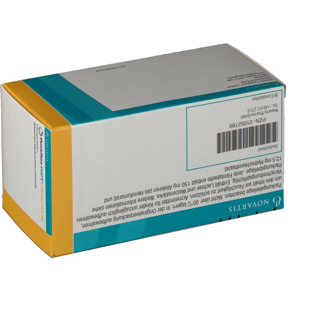 Rasilez HCT® 150 mg/12,5 mg 98 St mit dem E-Rezept kaufen - Shop Apotheke