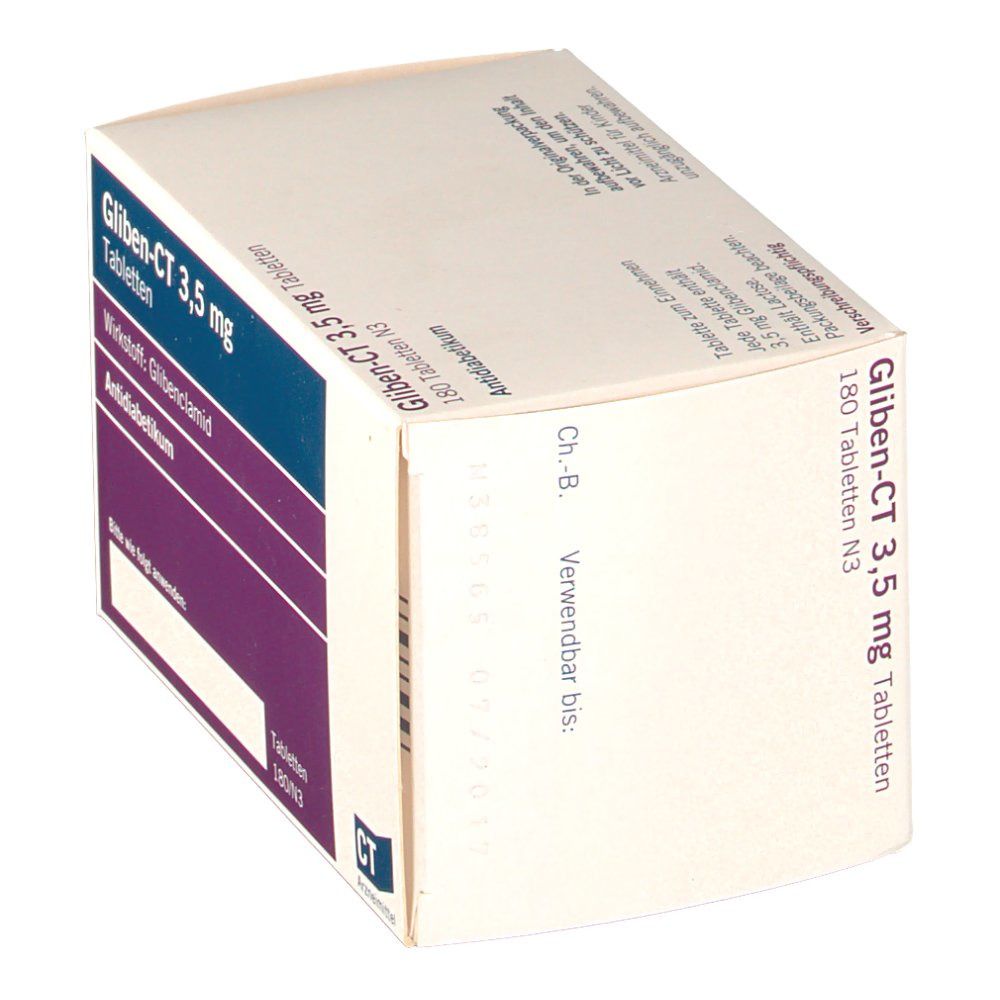 Gliben - CT 3,5 mg Tabletten 180 St mit dem E-Rezept kaufen - Shop Apotheke