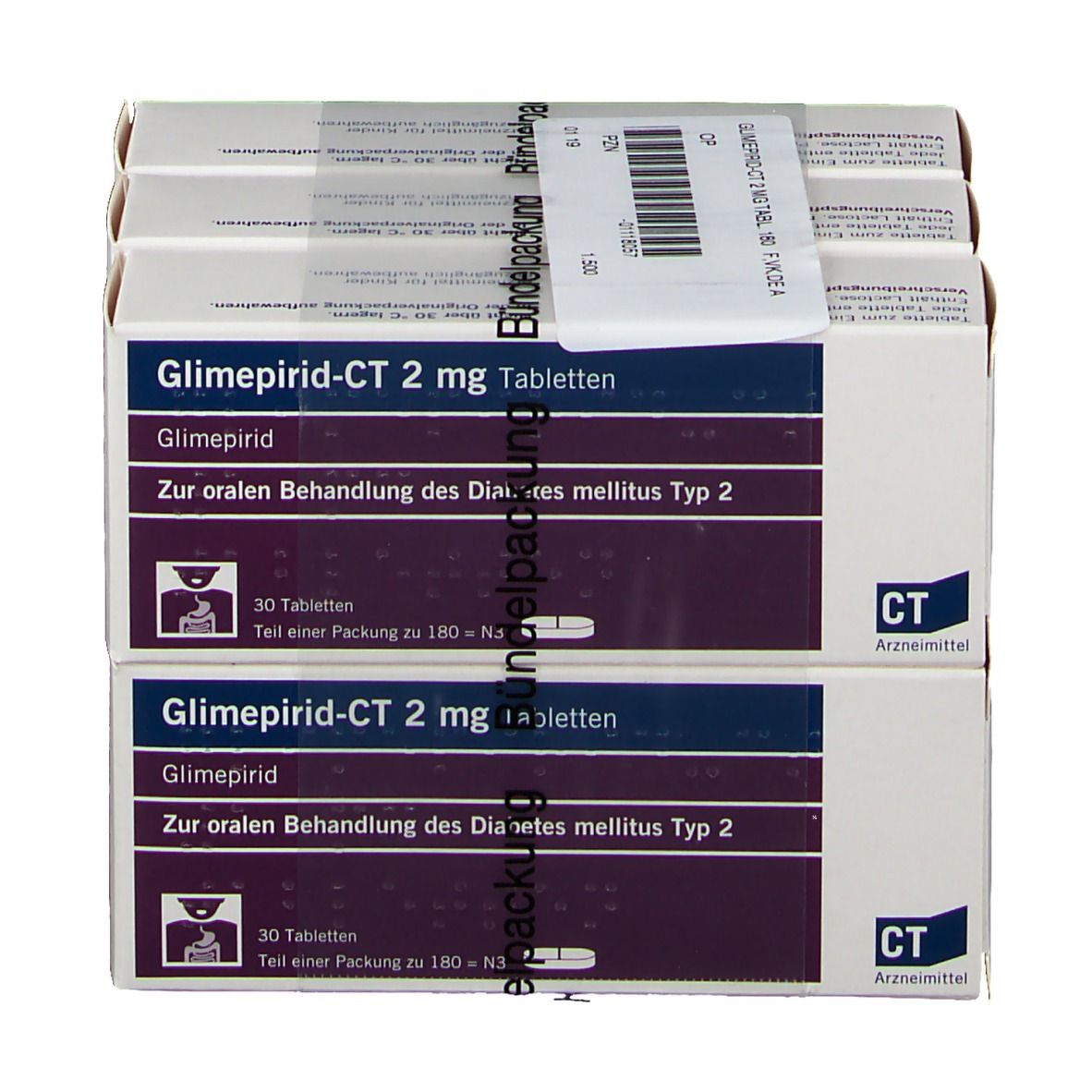Glimepirid-CT 2 mg 180 St mit dem E-Rezept kaufen - Shop Apotheke