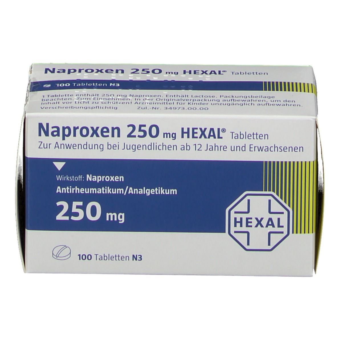 Naproxen 250 mg HEXAL® 100 St mit dem E-Rezept kaufen - Shop Apotheke