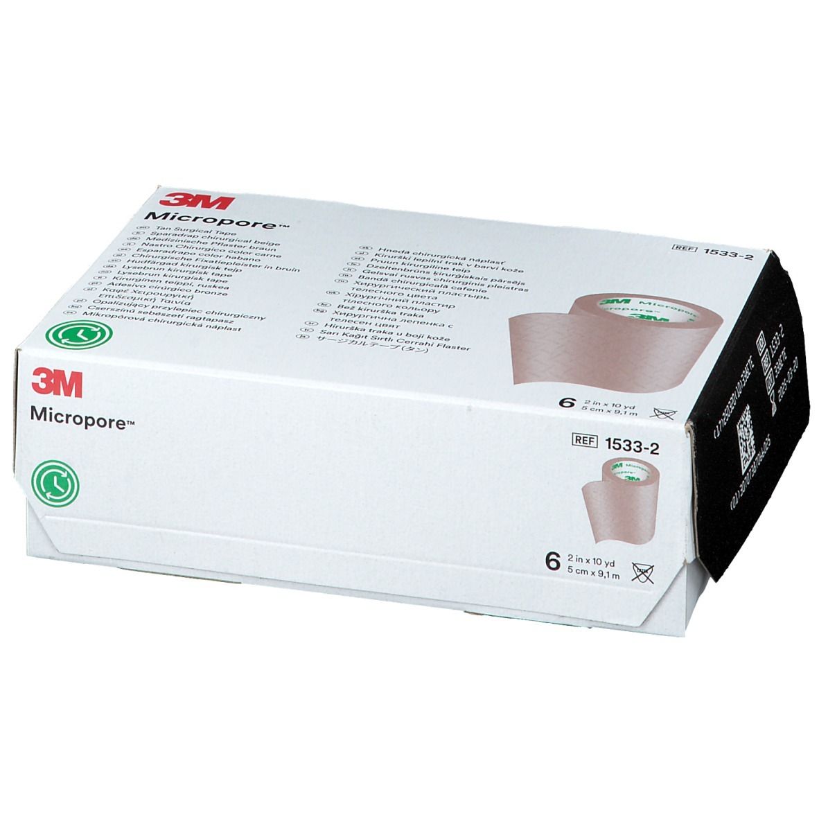 3M Micropore 5 cm x 9,1 m hautfarben 6 St - Shop Apotheke