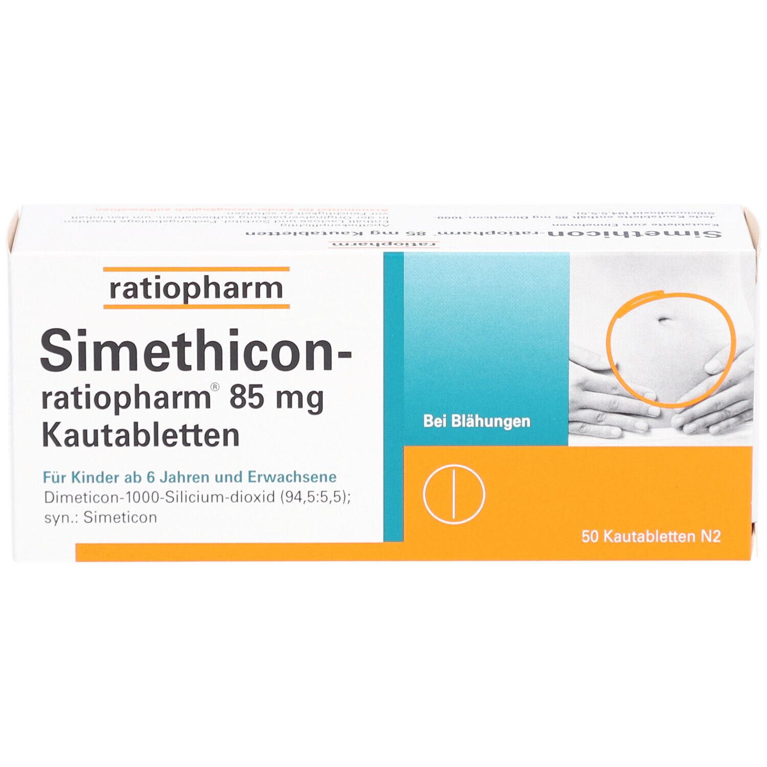 Simethicon-ratiopharm® 85 mg 50 St - shop-apotheke.com