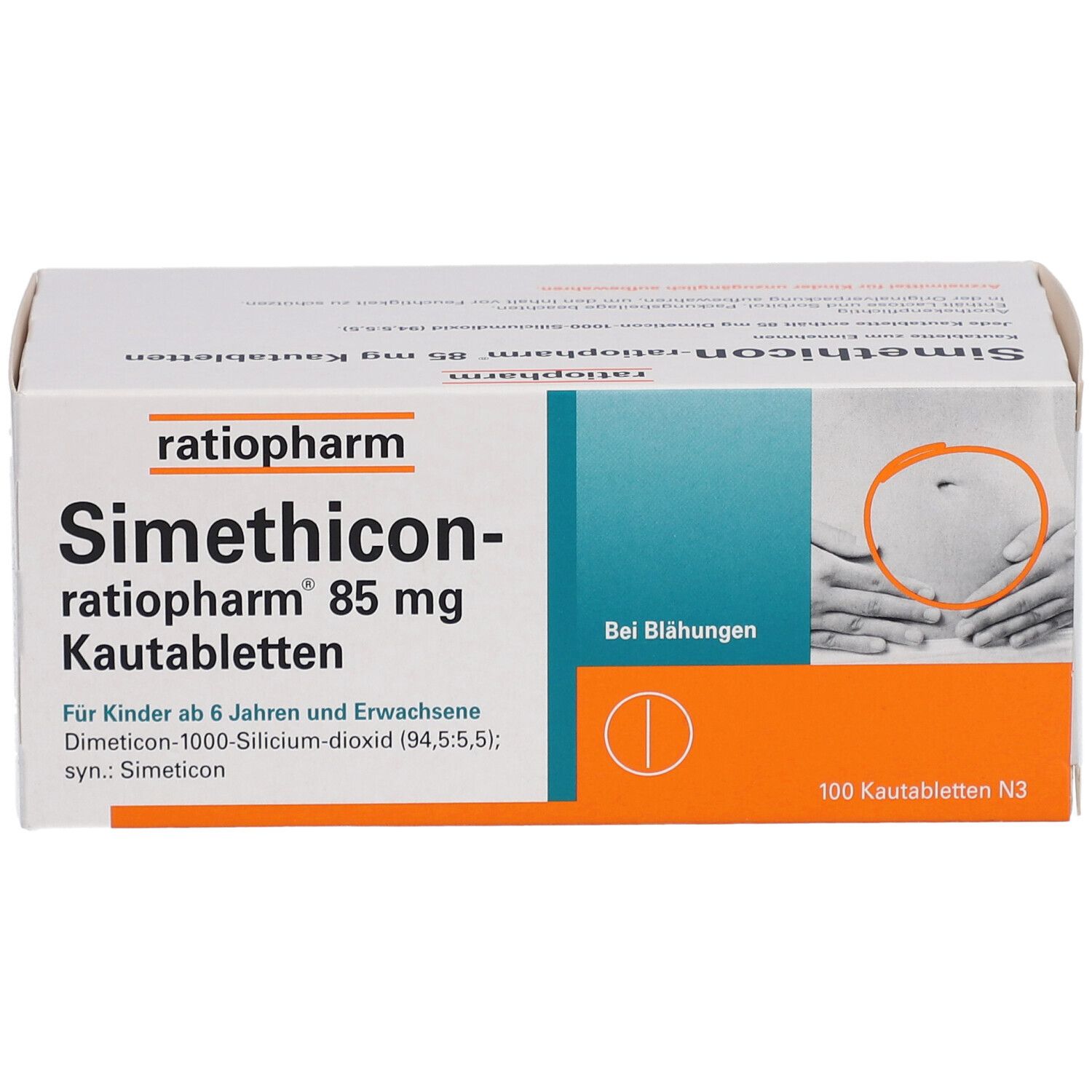 Simethicon-ratiopharm® 85 mg 100 St - shop-apotheke.com