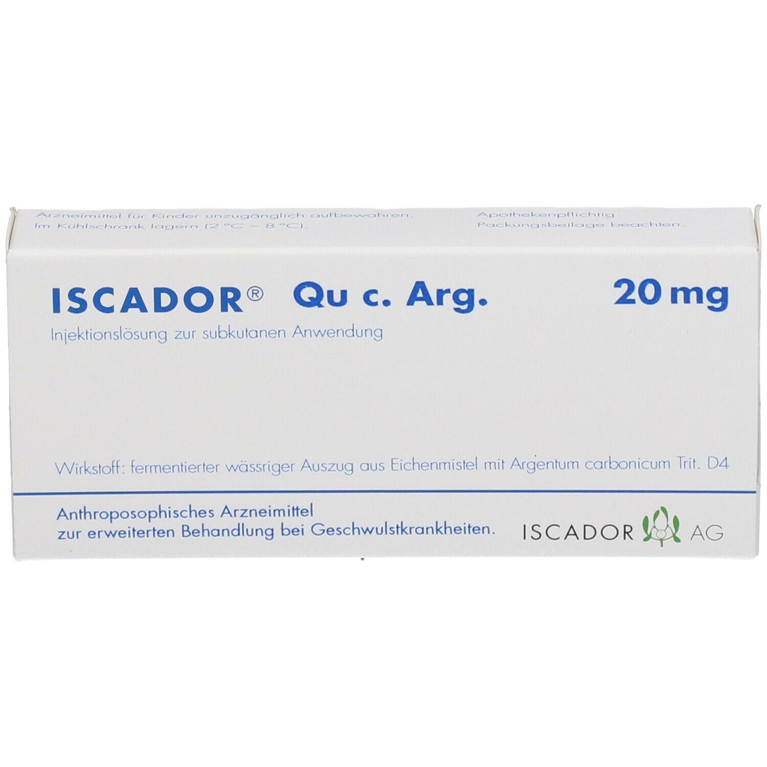 ISCADOR® Qu c. Arg. 20 mg 7x1 ml - Shop Apotheke