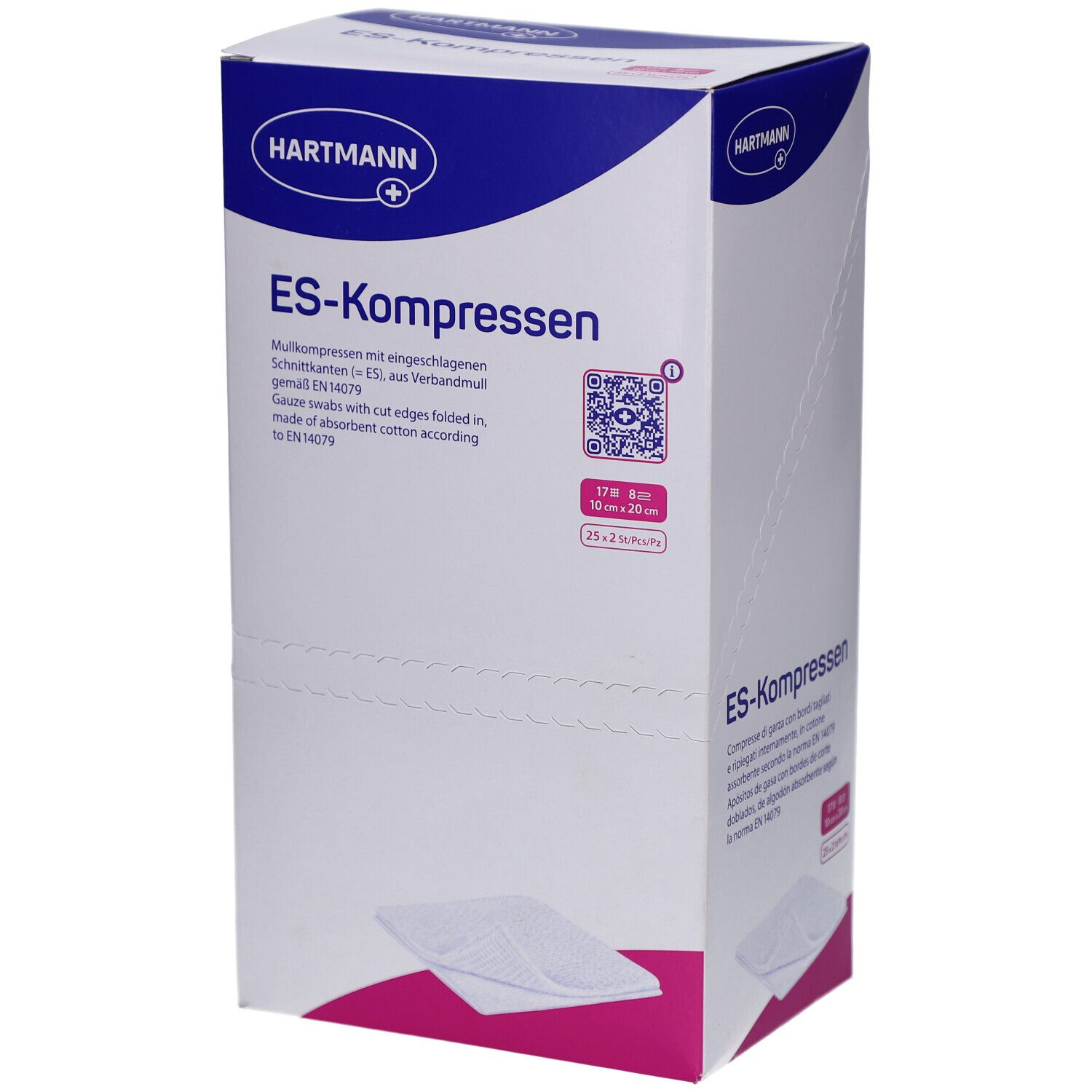 ES-Kompressen steril 8 fach 10 x 20 cm 25x2 St - shop-apotheke.com