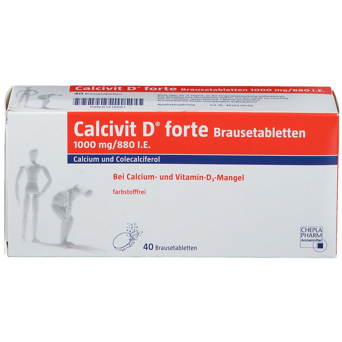 Calcivit D® forte Brausetabletten, 1000 mg/880 I.E. 40 St - Shop Apotheke