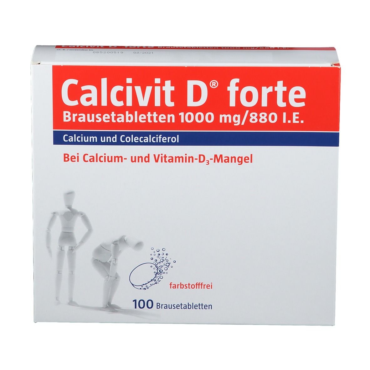 Calcivit D® forte Brausetabletten, 1000 mg/880 I.E. 100 St - Shop Apotheke