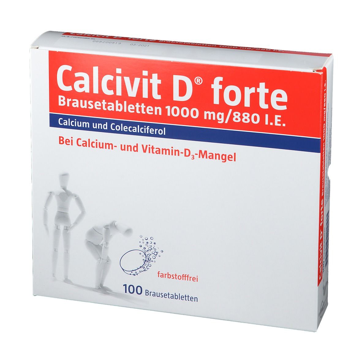 Calcivit D® forte Brausetabletten, 1000 mg/880 I.E. 100 St - Shop Apotheke