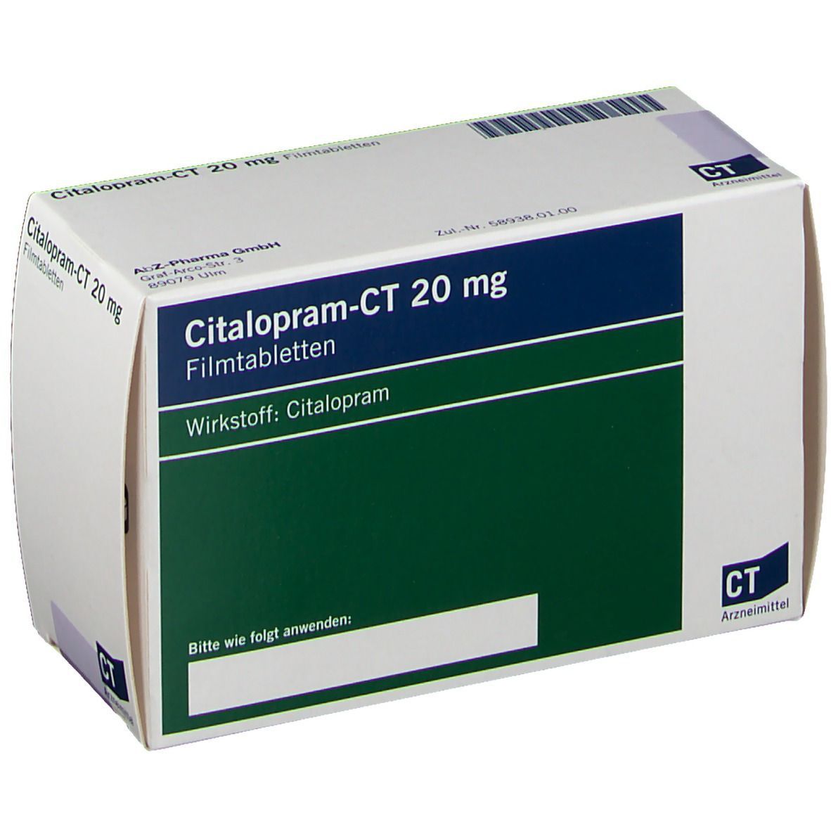 Citalopram-Ct 20 mg 50 St mit dem E-Rezept kaufen - Shop Apotheke