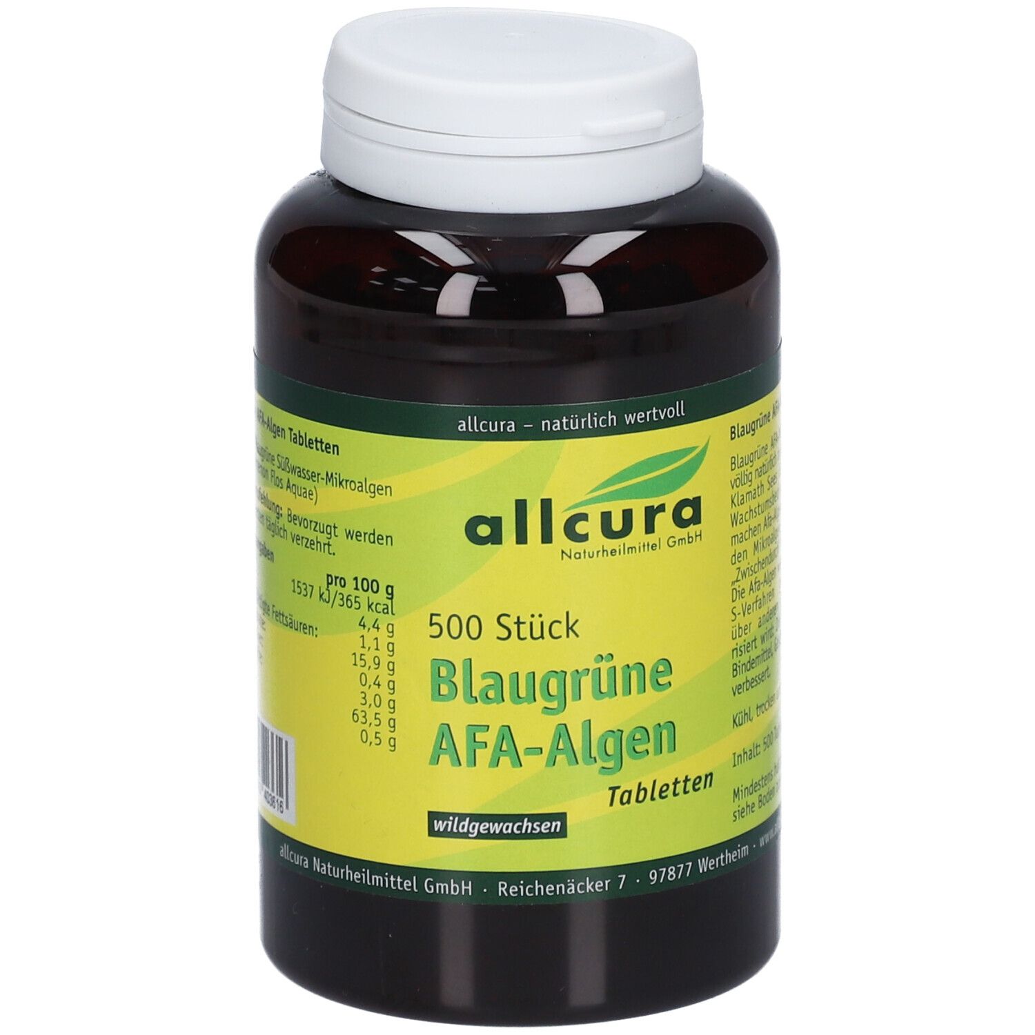 allcura Blaugrüne AFA-Algen 500 St - Shop Apotheke