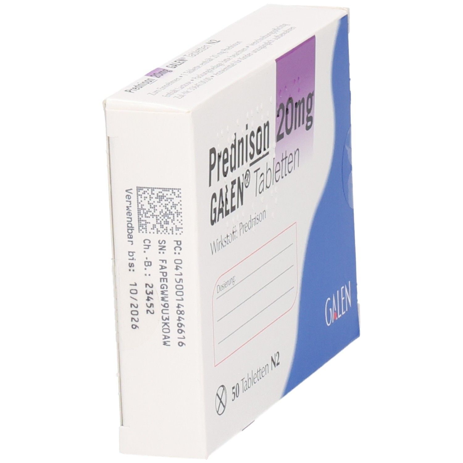 Prednison 20 mg GALEN® 50 St mit dem E-Rezept kaufen - Shop Apotheke