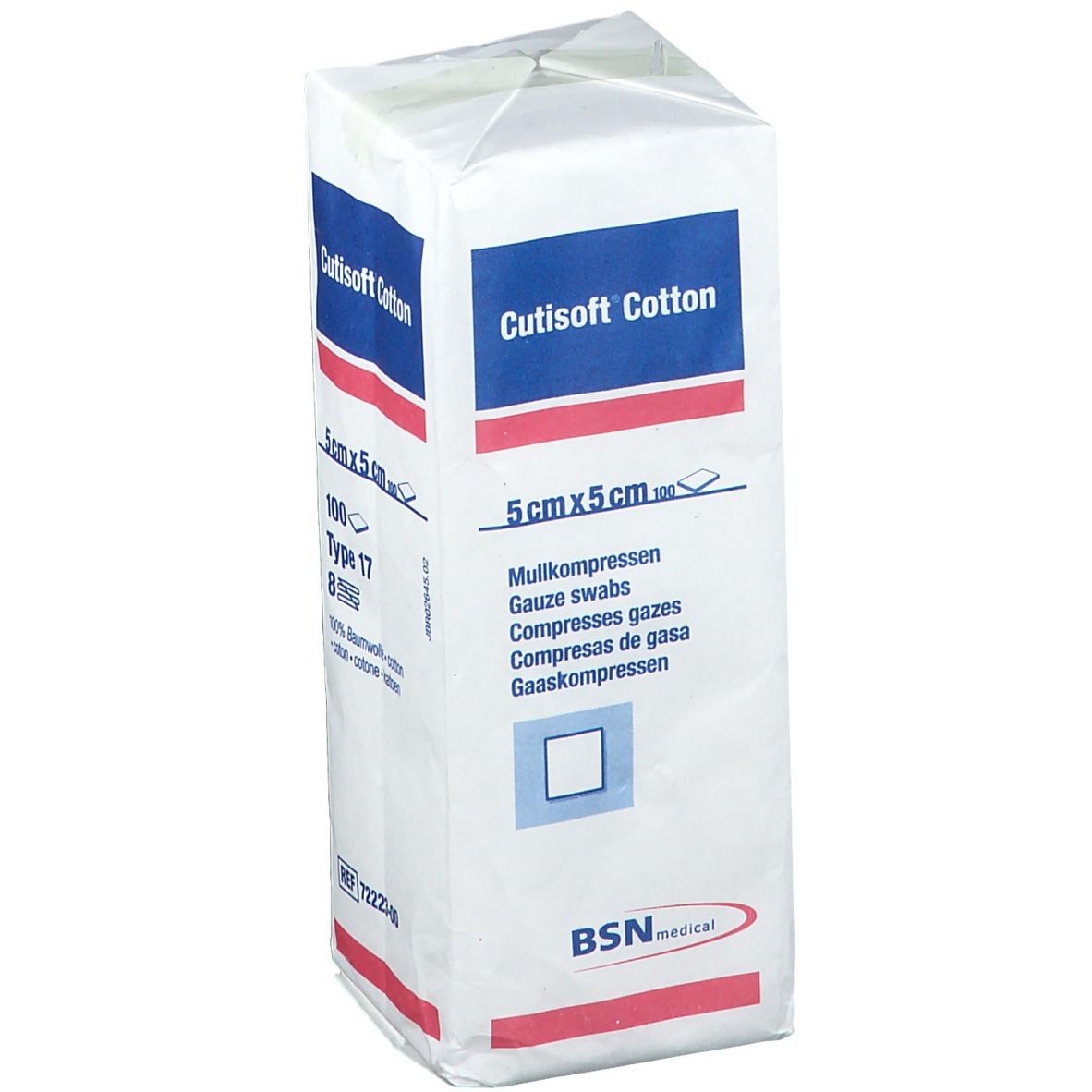 Cutisoft® Cotton 5 cm x 5 cm 100 St - Shop Apotheke