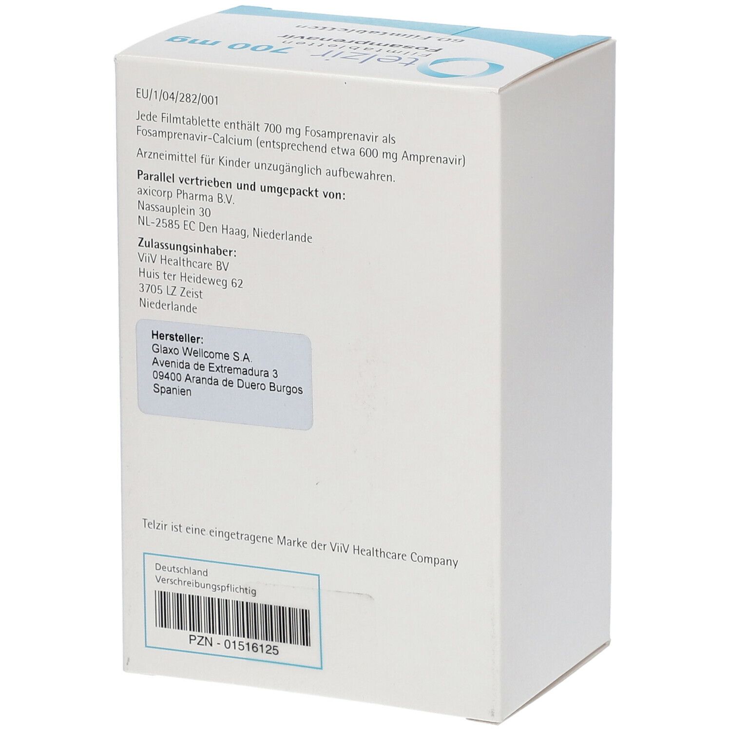 telzir 700 mg 60 St mit dem E-Rezept kaufen - Shop Apotheke