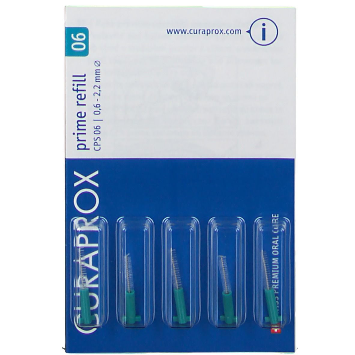 Curaprox® Interdentalbürsten CPS 06 prime 0,6 - 2,2 mm 5 St - Shop Apotheke