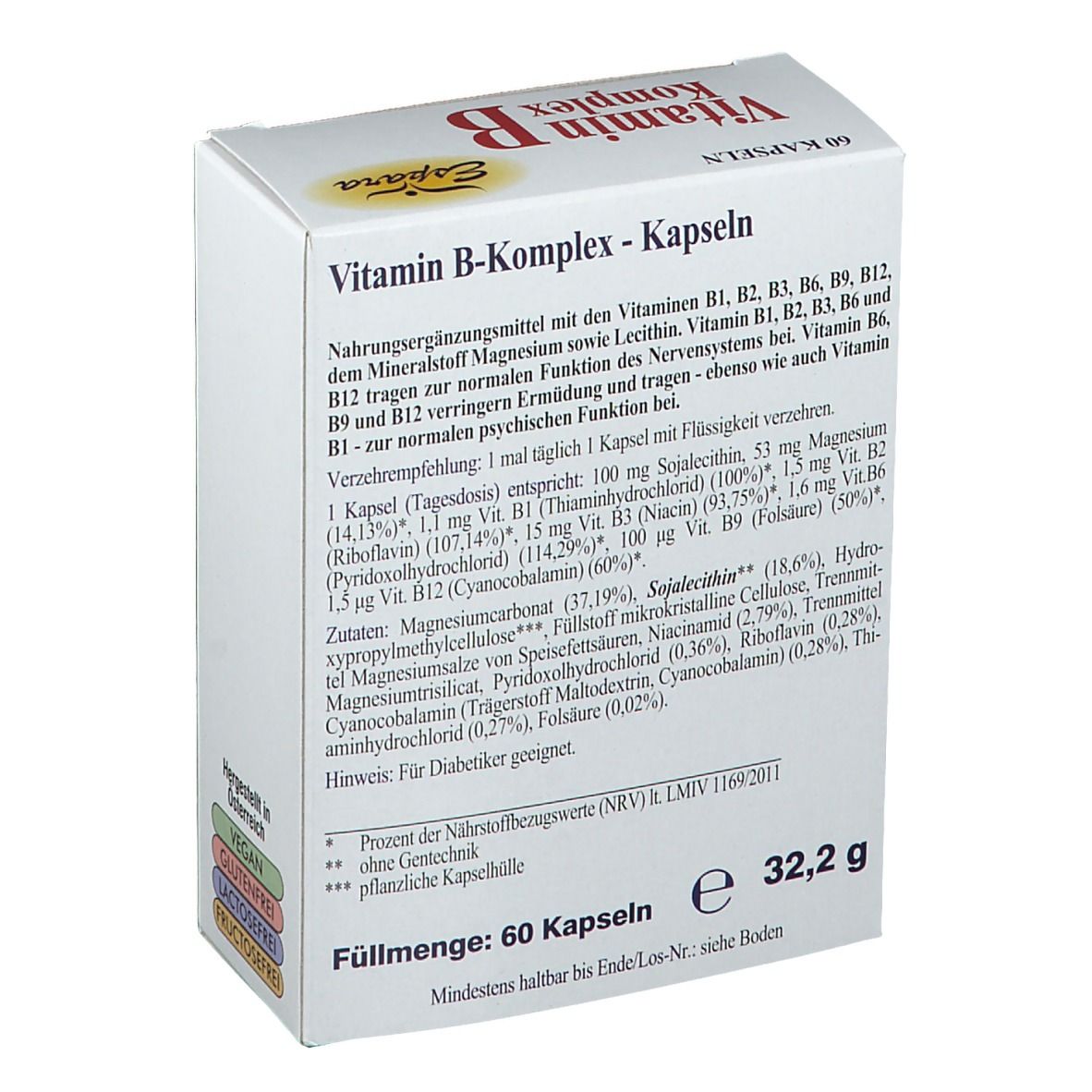 Vitamin B-Komplex 60 St - Shop Apotheke