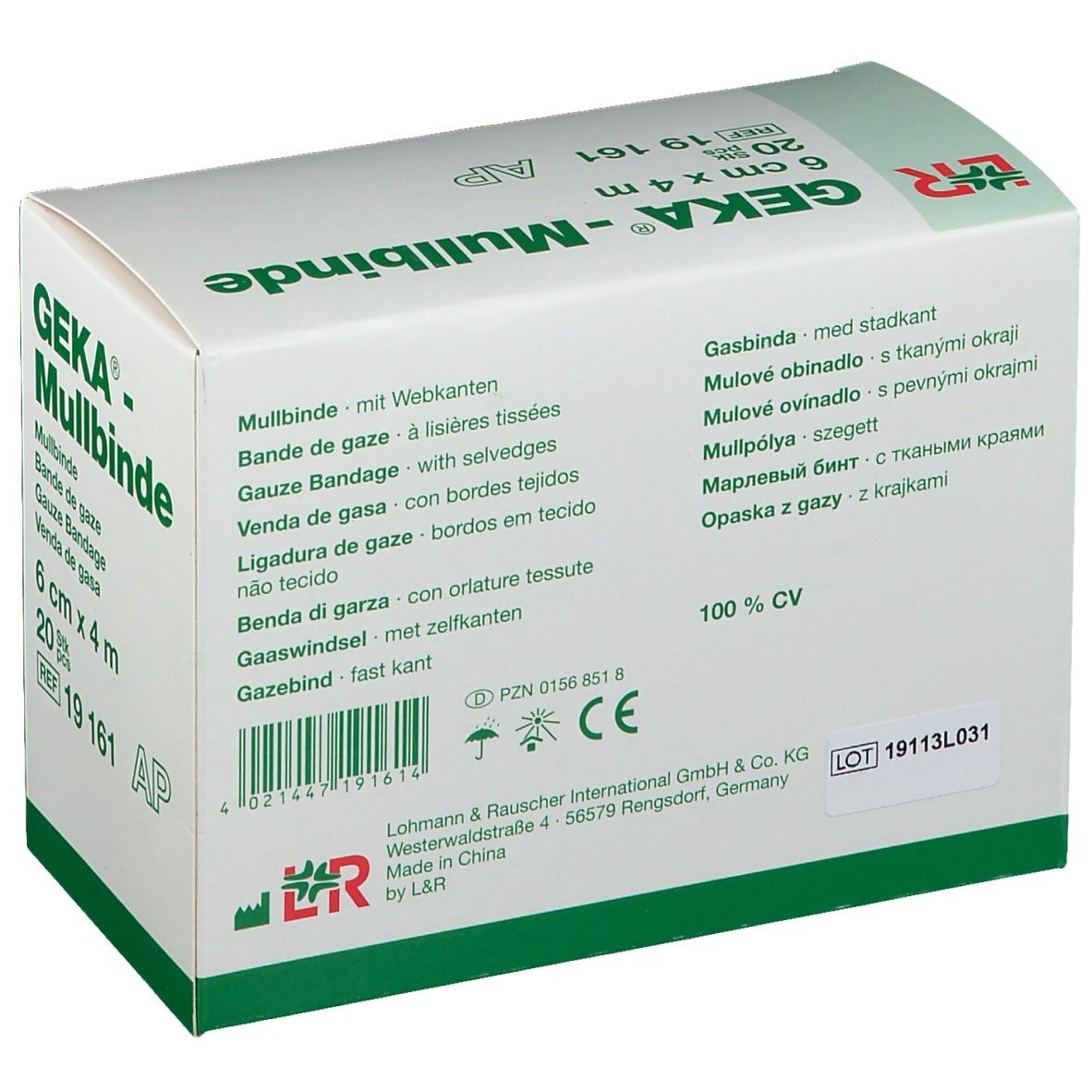 Geka® Mullbinde 6 cm x 4 m 20 St - Shop Apotheke