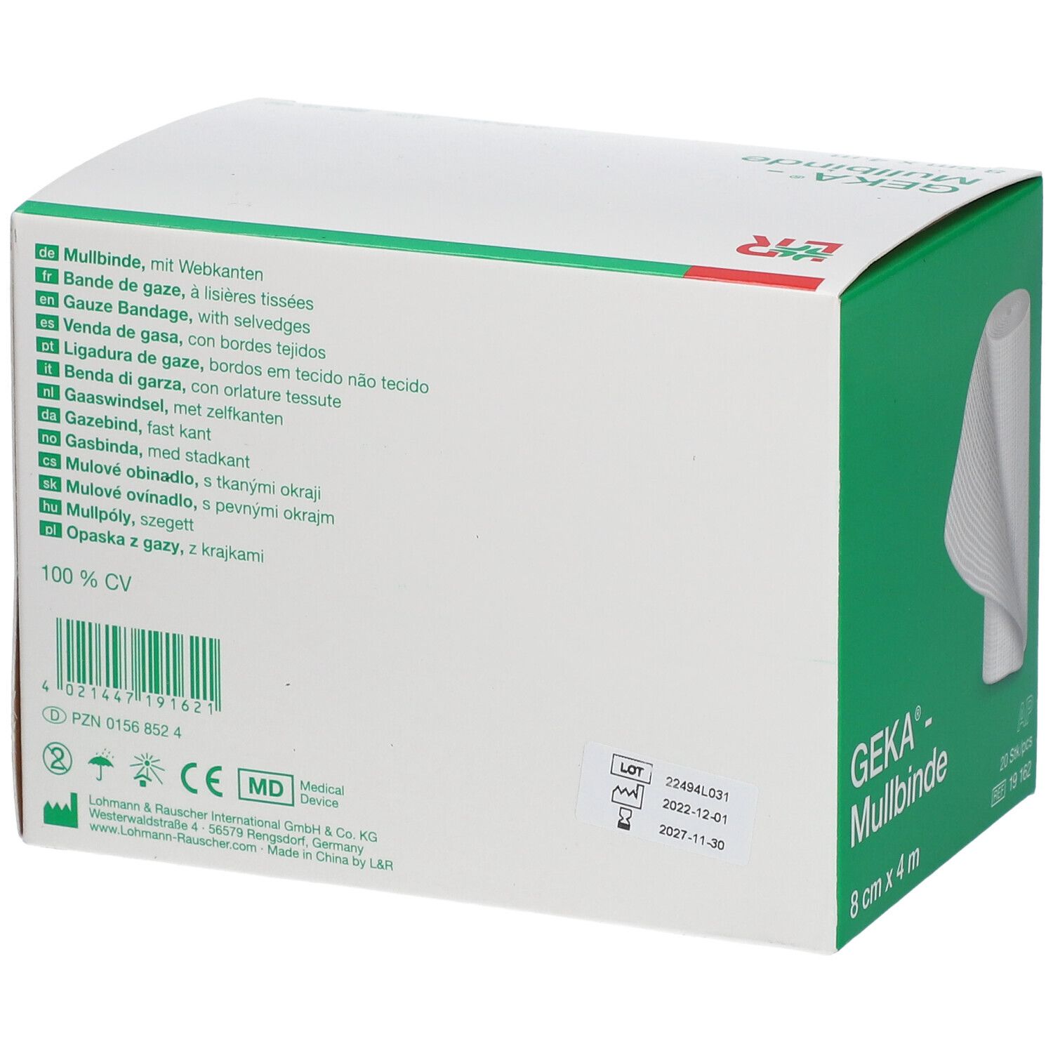 Geka® Mullbinde 8 cm x 4 m 20 St - Shop Apotheke