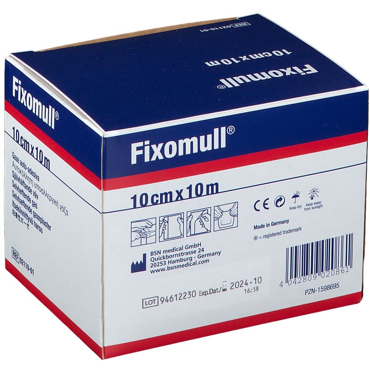 Fixomull® 10 cm x 10 m 1 St - shop-apotheke.at