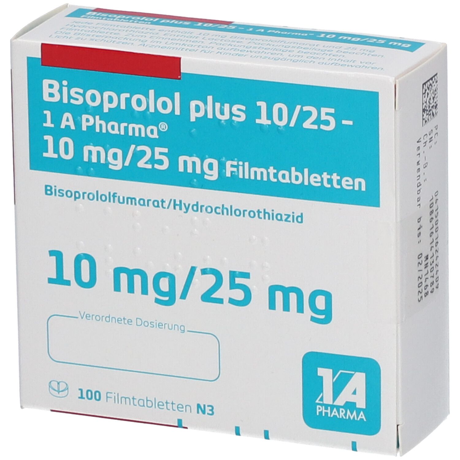 Bisoprolol Plus 10/25 1A 100 St mit dem E-Rezept kaufen - Shop Apotheke