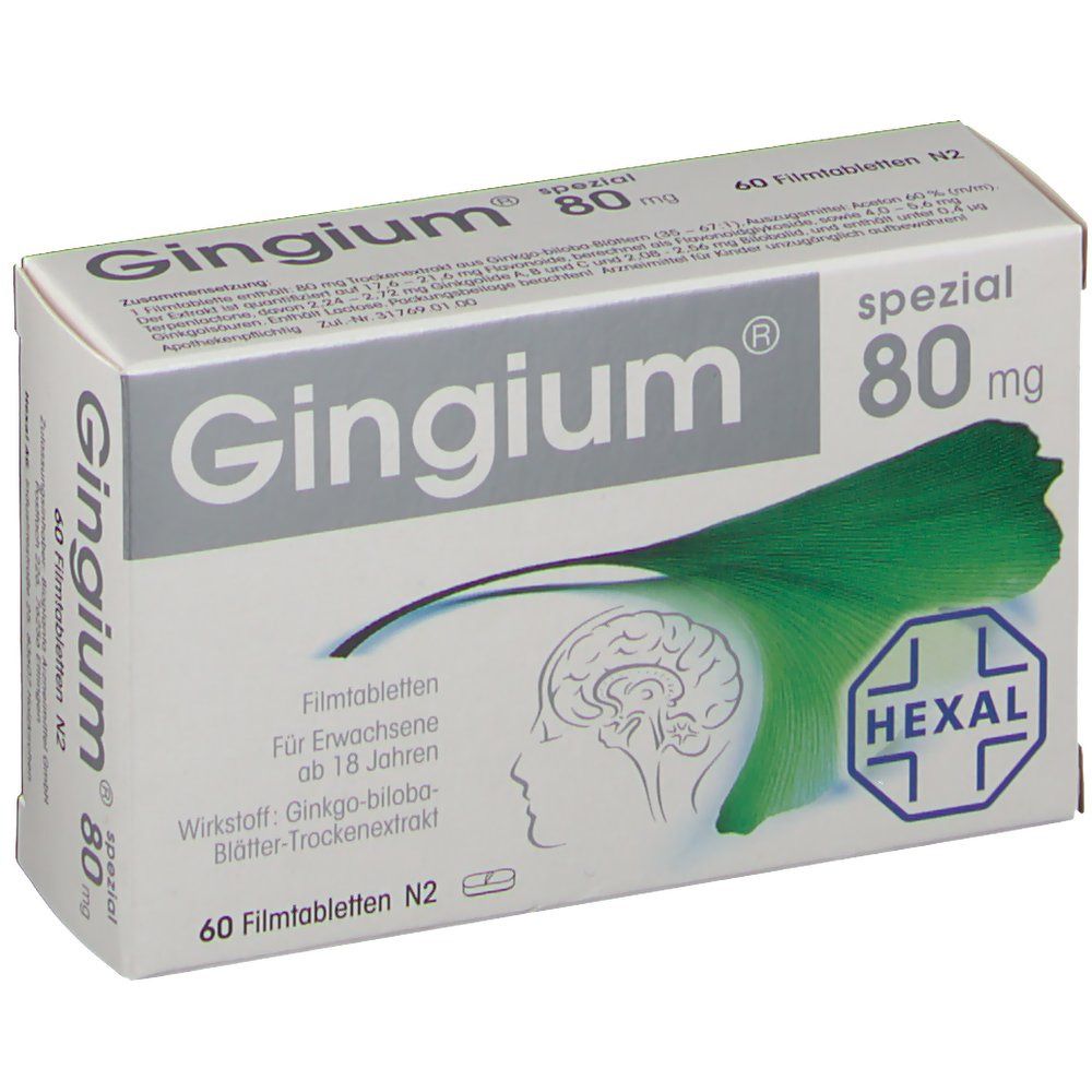 Gingium® spezial 80 mg 60 St - shop-apotheke.com