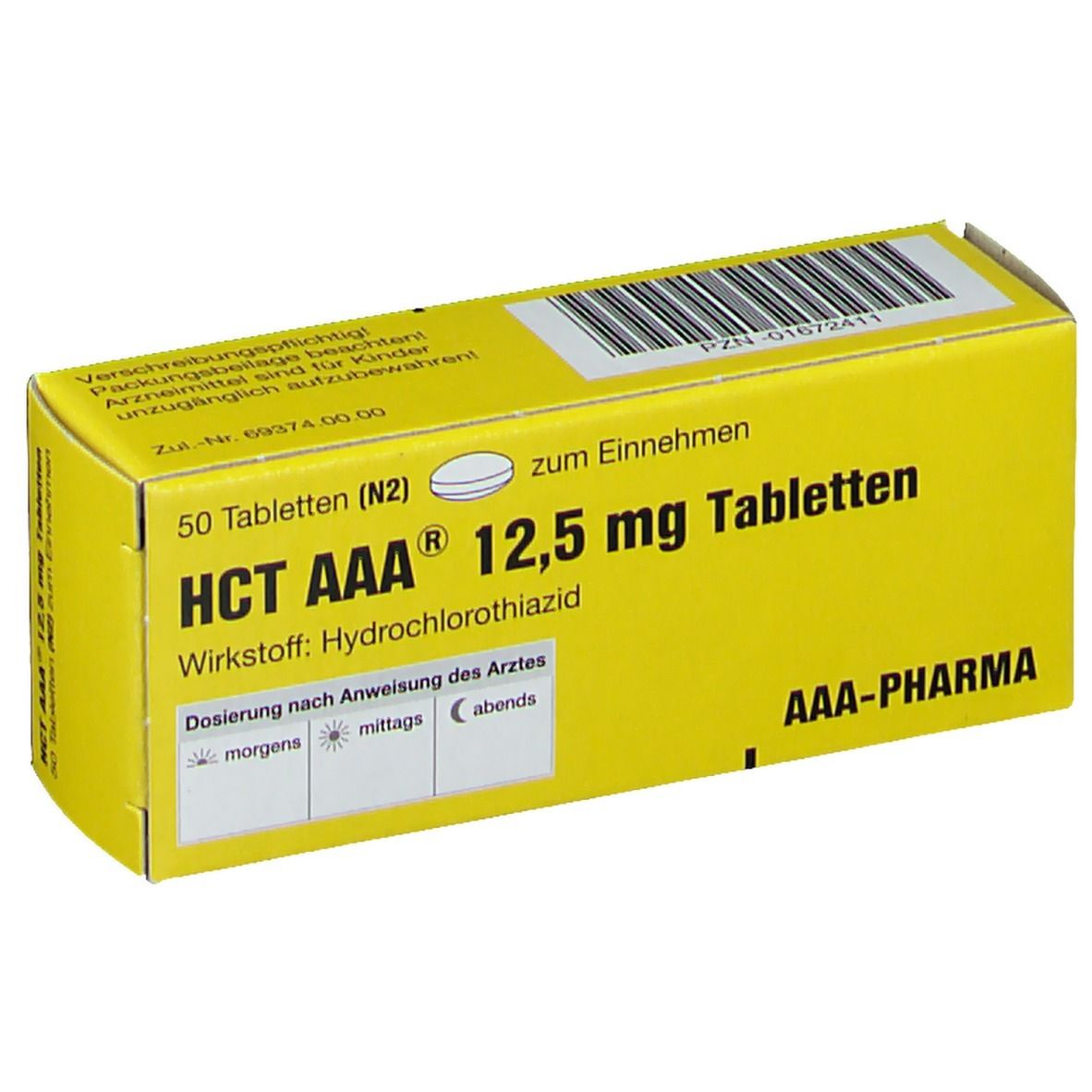 HCT AAA® 12,5 mg 50 St mit dem E-Rezept kaufen - Shop Apotheke