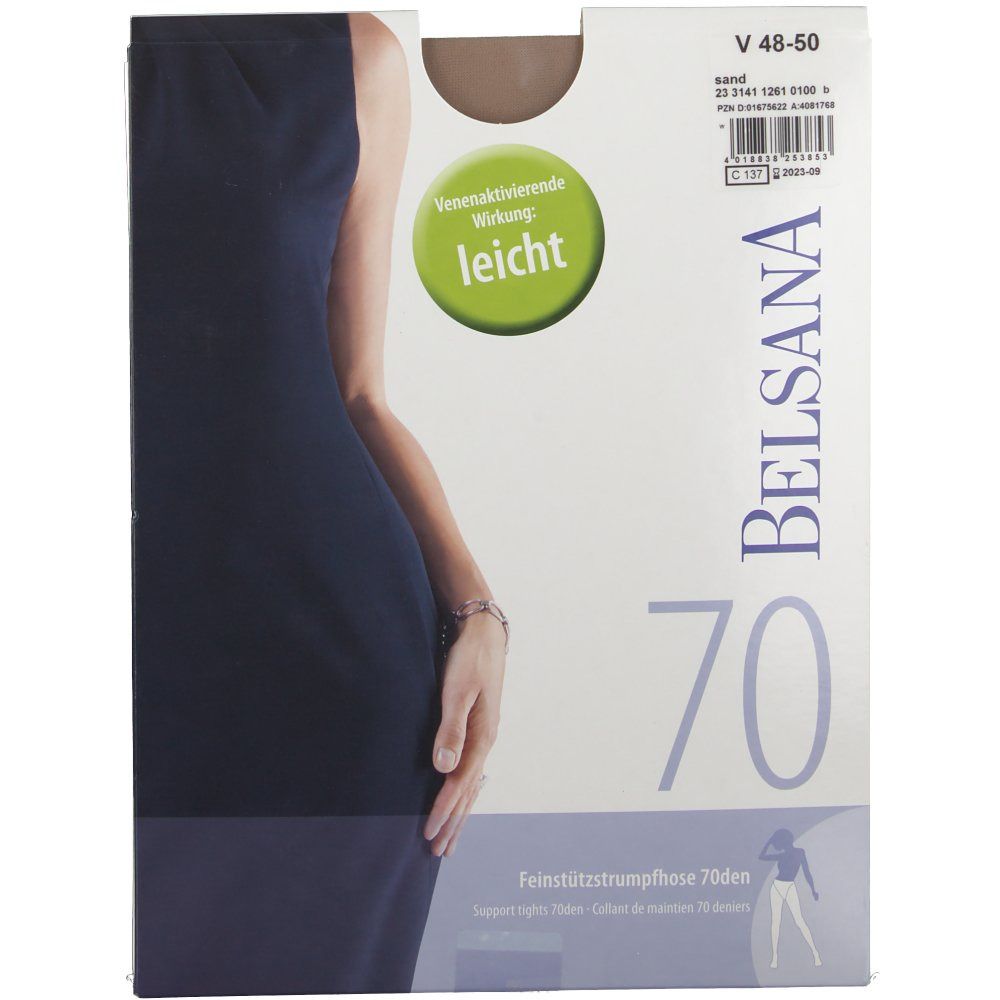 Belsana 70den Feinstützstrumpfhose Größe 5 Konfektionsgröße 49 - 51 ...