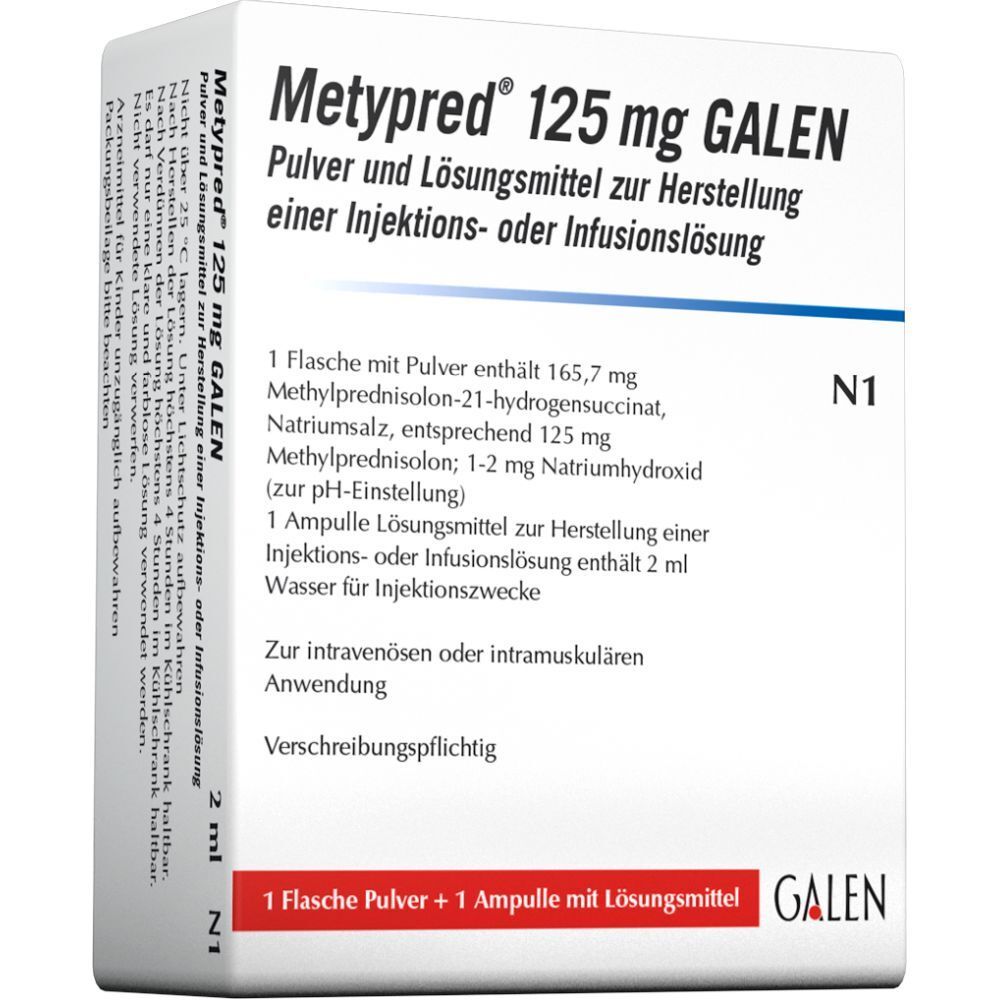 Metypred® 125 mg GALEN 1 St mit dem E-Rezept kaufen - Shop Apotheke