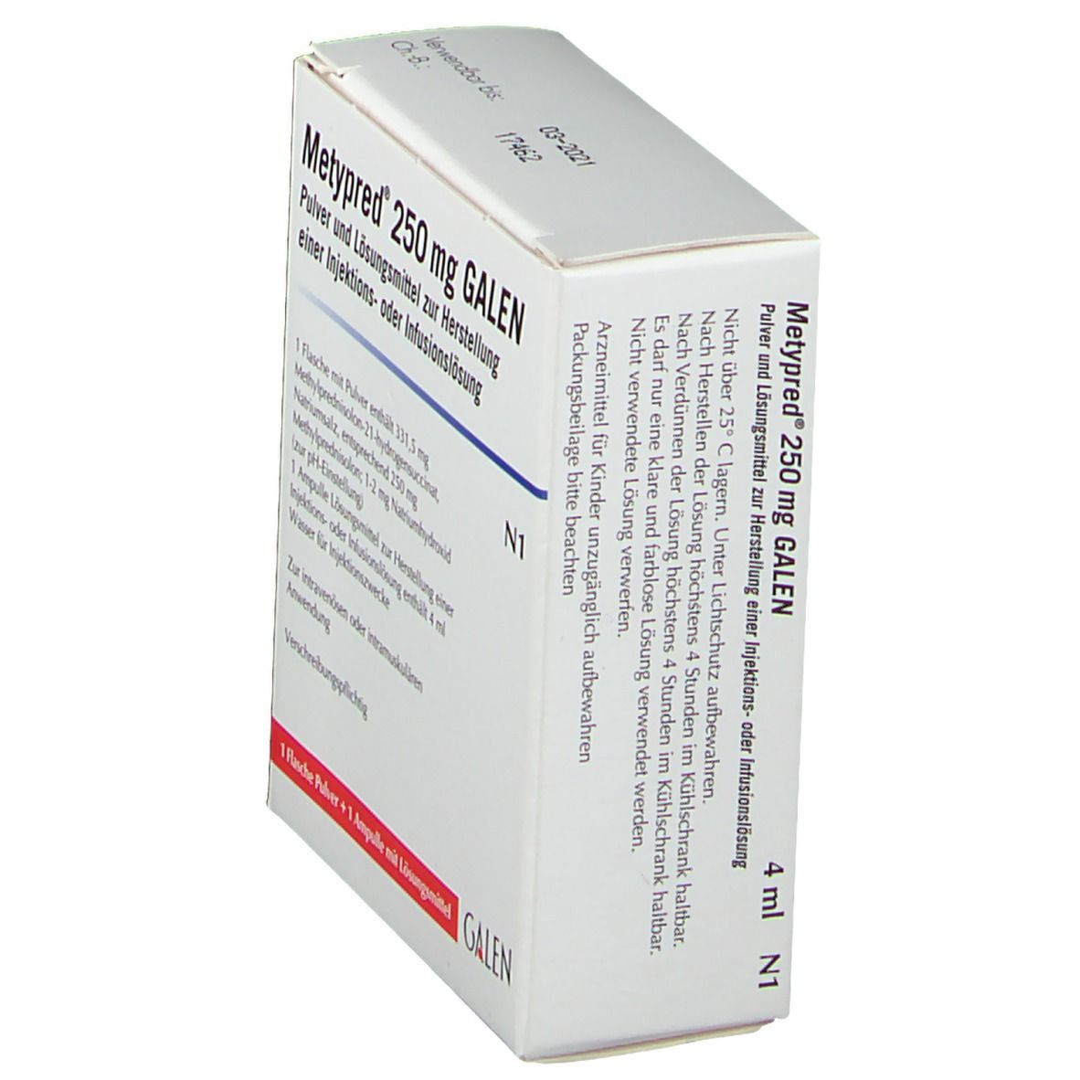 Metypred® 250 mg GALEN 1 St mit dem E-Rezept kaufen - Shop Apotheke