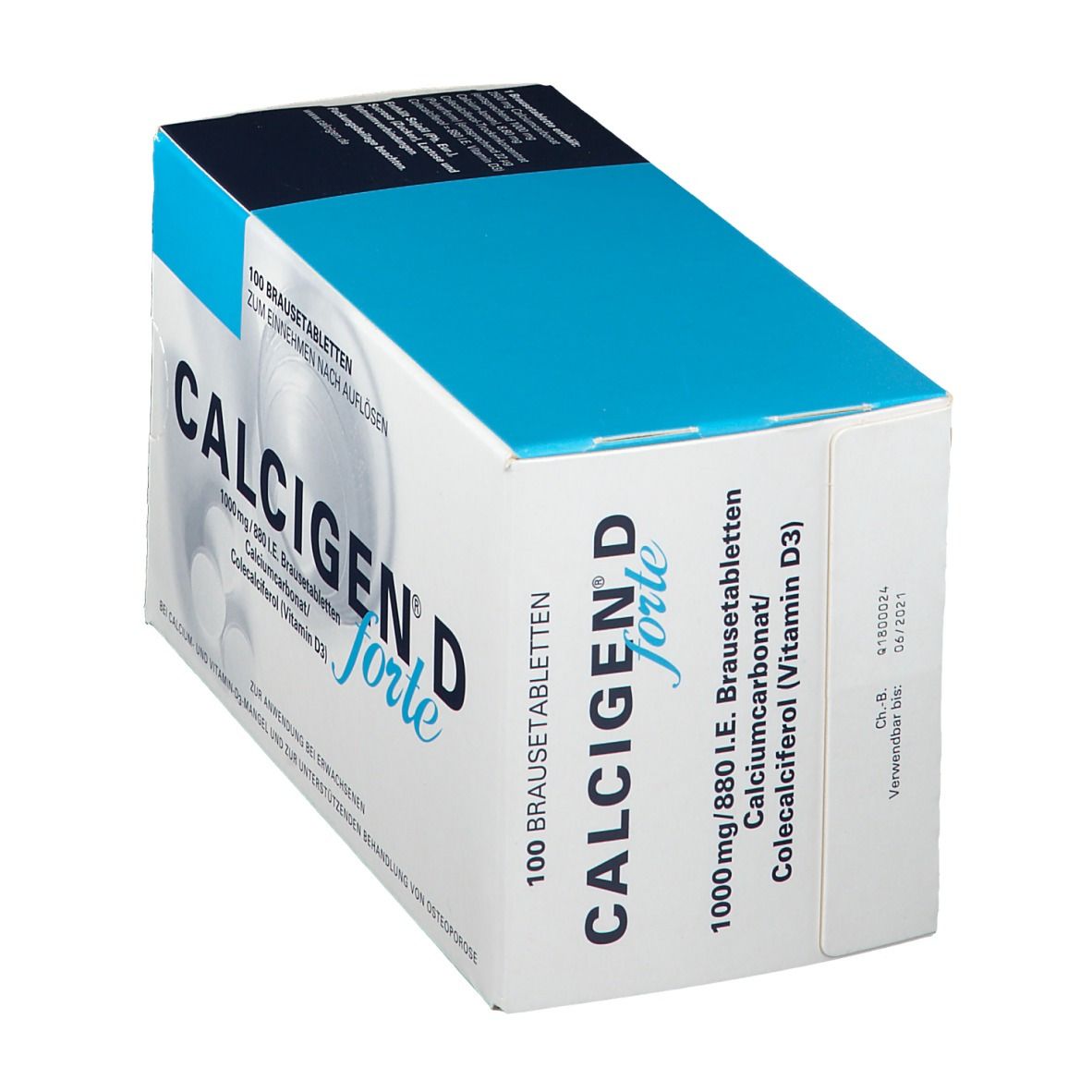 Calcigen® D forte 1000 mg/880 I.E. Brausetabletten 100 St - Shop Apotheke