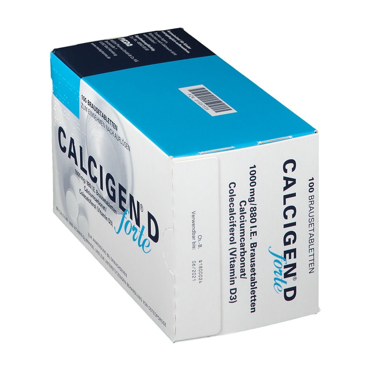 Calcigen® D forte 1000 mg/880 I.E. Brausetabletten 100 St - Shop Apotheke