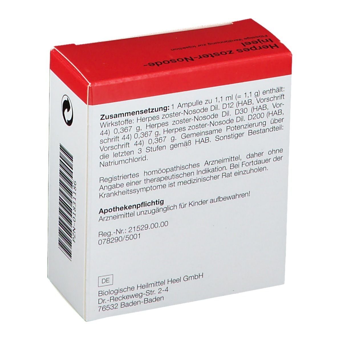 Herpes zoster-Nosode-Injeel® Ampullen 10 St - shop-apotheke.com