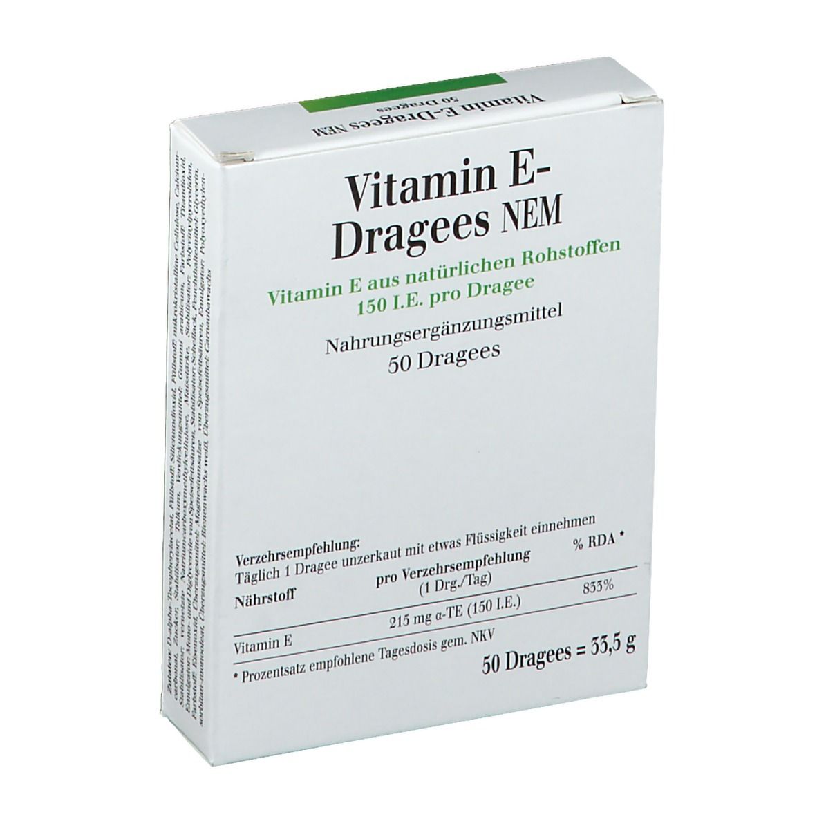 Vitamin E-Dragees NEM 50 St - Shop Apotheke