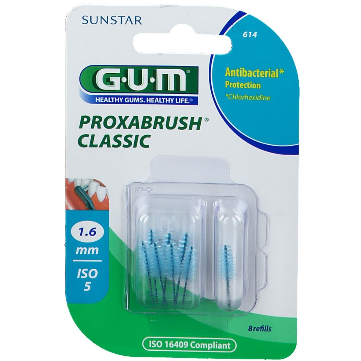 GUM® Proxabrush® Ersatzbürste Tanne 0,7 mm 8 St - Shop Apotheke