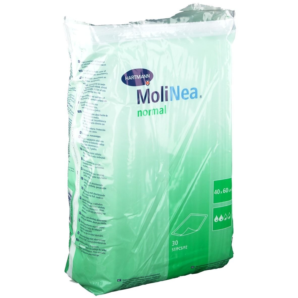MoliNea® normal Krankenunterlagen 40 x 60 cm 30 St - Shop Apotheke