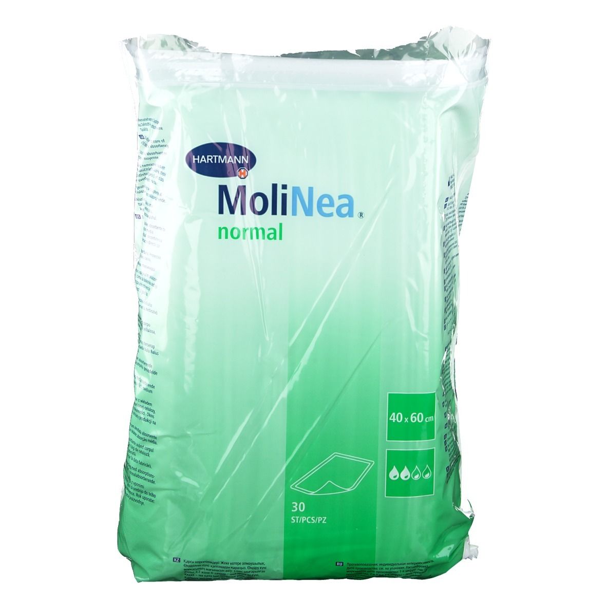 MoliNea® normal Krankenunterlagen 40 x 60 cm 30 St - Shop Apotheke